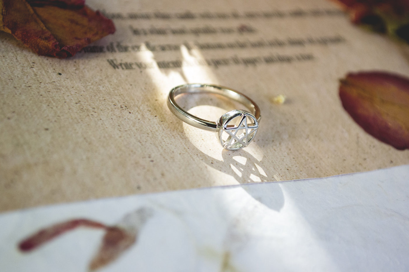 Pentacle Ring Sterling Silver – Tamed Wild